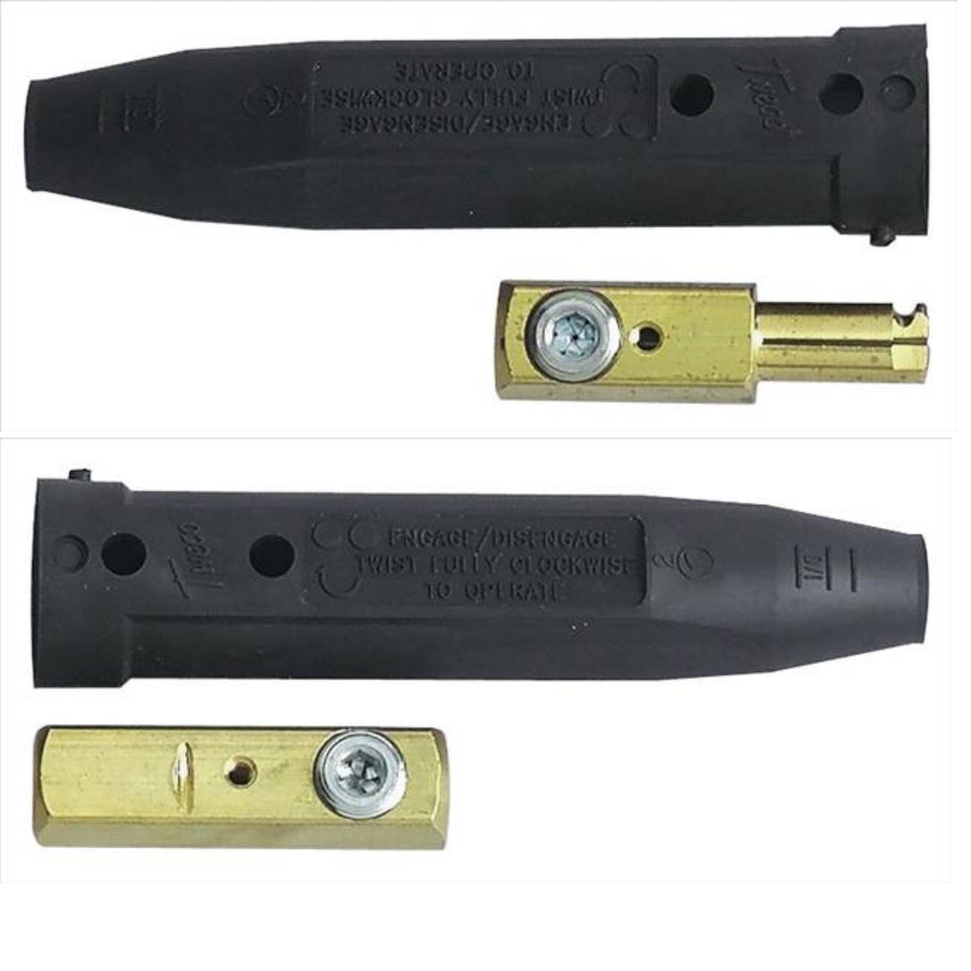 Tweco 1-MPC (Male/Female) Cable Connector For #1 - #4 (1MPC)