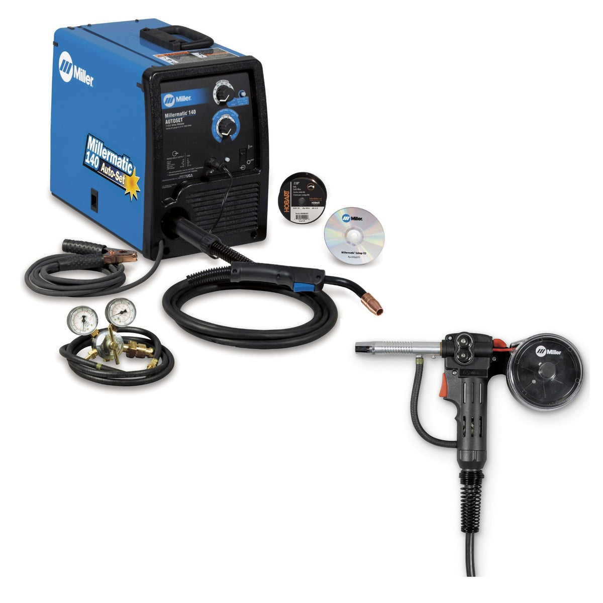 Miller Millermatic 140 MIG Pkg with Auto-Set and Spoolmate 100 for sale ...