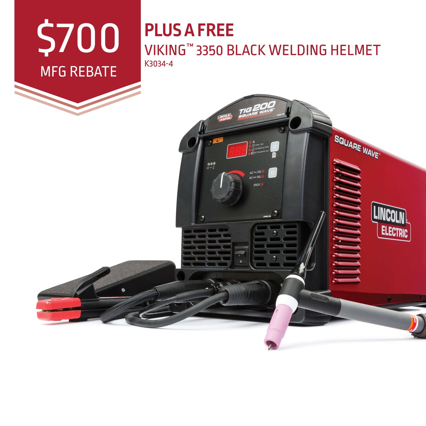 Lincoln Square Wave TIG 200 for sale (K5126-1) - Welding Supplies from IOC