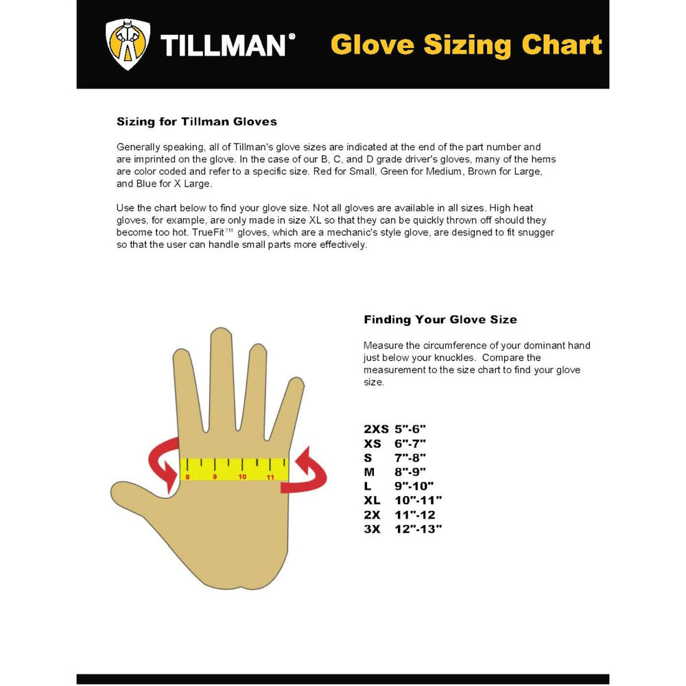 Tillman 1940 Top Grain Goatskin Impact Mig/Metalworker Gloves for sale ...