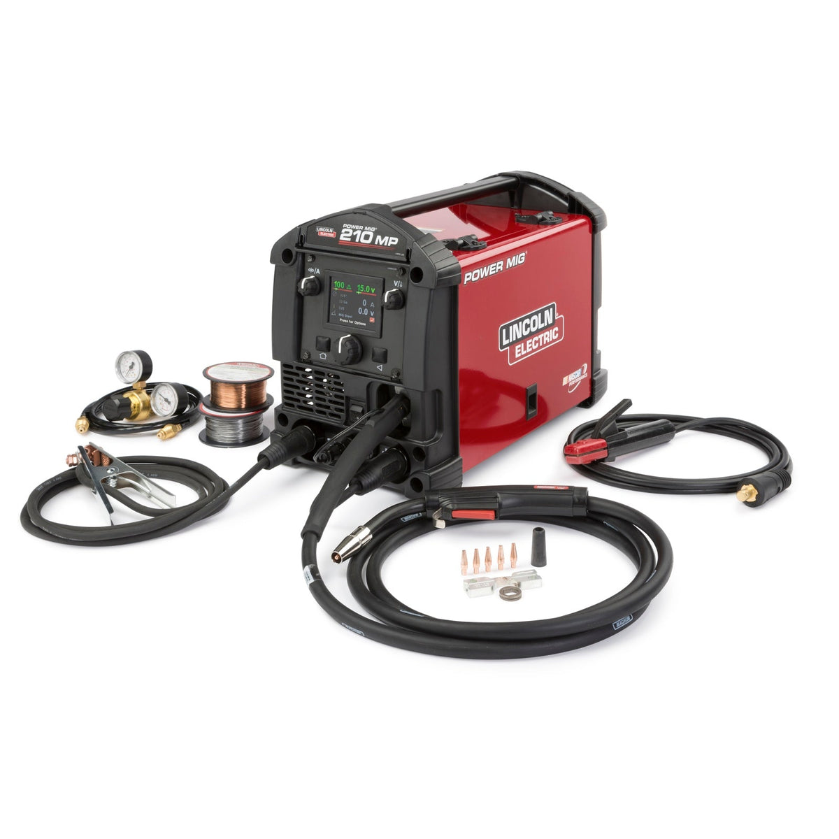 Lincoln Power MIG 215 MPi Multi Process Welder, Tig One Pak