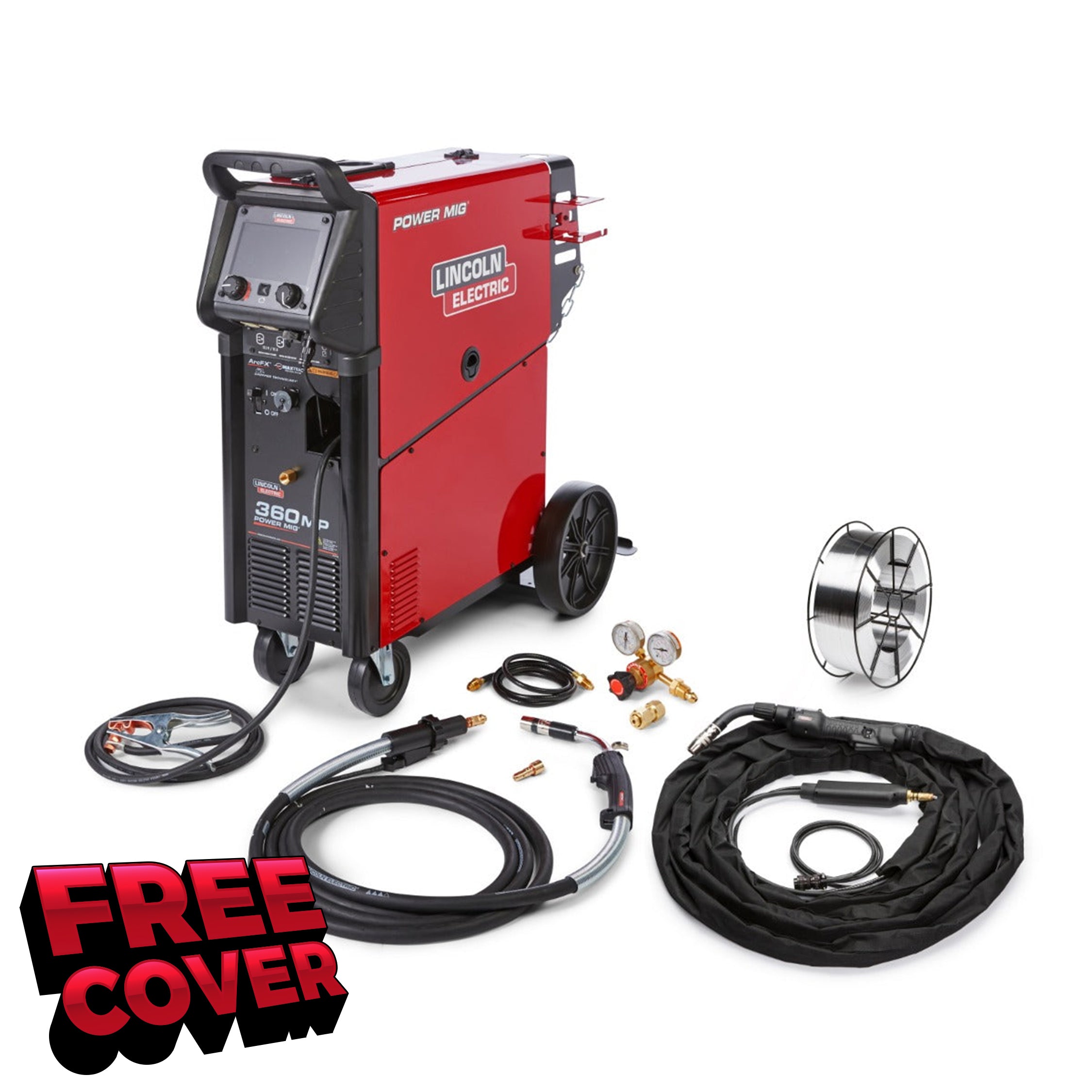 Lincoln Power Mig 360 MP Welder (Al Trailer Mfg One-Pak)